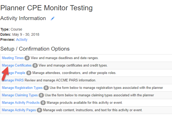 CPE Monitor Report and Setup – HighMarks