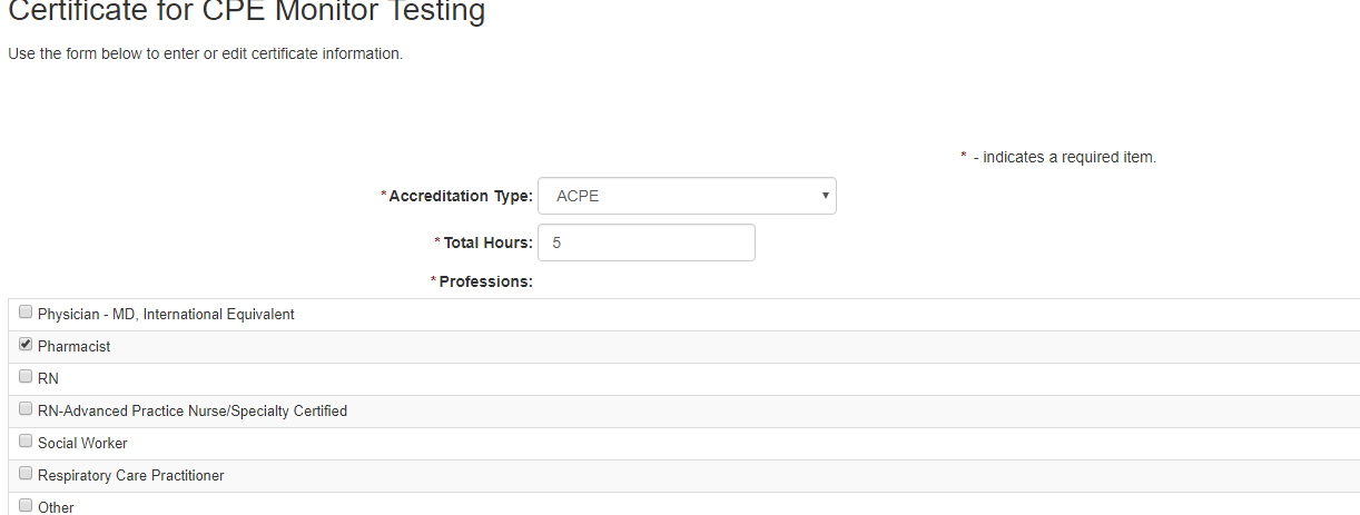 CPE Monitor Report and Setup – HighMarks