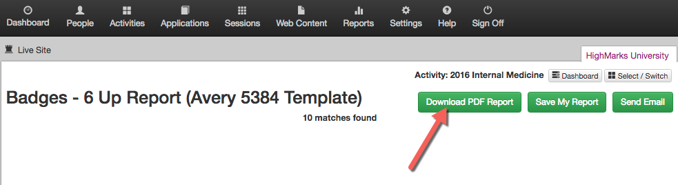 People Person Badges 6 Up Report Avery 5384 Template HighMarks